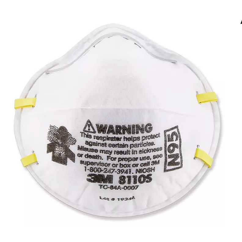 3M 8110S (Small) N95 NIOSH Mask - 20 Pack (Headband) | Protectly