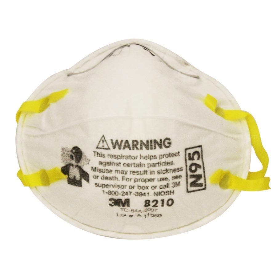 3M 8210 N95 NIOSH Mask - 20 Pack (Headband) | Protectly
