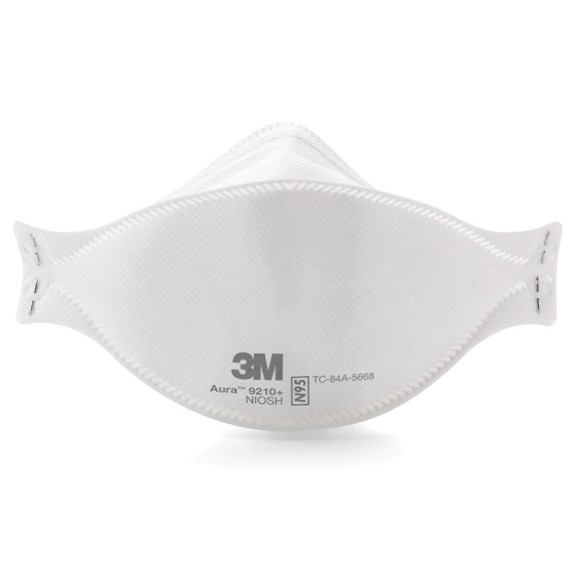 3M 9210+ Aura N95 NIOSH Mask - 5/15/20 Pack (Headband)