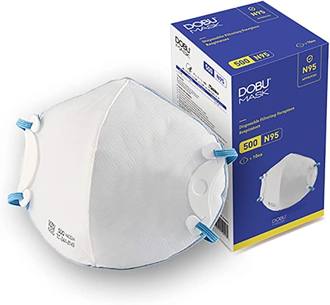 DOBU 500 Adjustable N95 NIOSH Mask - 5/10 Pack (Headband) 5 ...